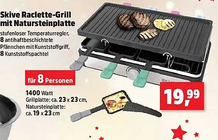 Skive Raclette-Grill Mit Natursteinplatte Angebot bei Thomas Philipps ...