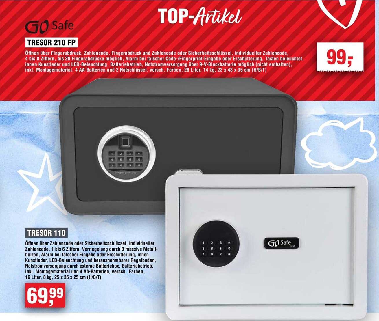 Tresor 210 Fp Und Tresor 110 Angebot bei Handelshof - ProspektGuru.de