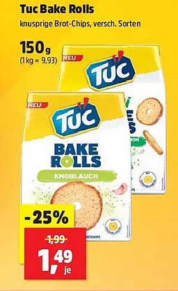 Tuc Bake Rolls - Knoblauch Angebot bei Thomas Philipps - ProspektGuru.de