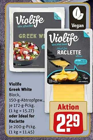Violife Greek White Block Und Raclette – Vegane Genussmomente Angebot ...