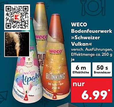 Weco Bodenfeuerwerk »Schweizer Vulkan« Angebot bei Kaufland ...