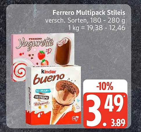 Ferrero Multipack Stileis Angebot bei Marktkauf - ProspektGuru.de