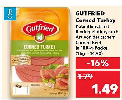 Gutfied Corned Turkey Putenfleisch Mit Rindergelatine, Nach Art Von ...
