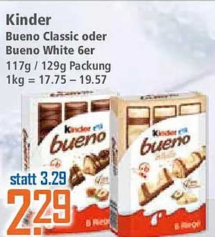 Kinder Bueno Classic Oder Bueno White 6Er Angebot bei K+K Klaas & Kock ...