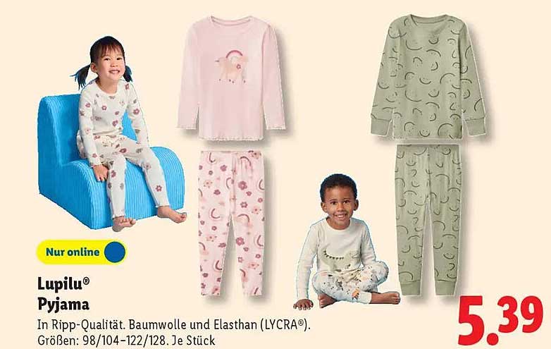 Lupilu® Pyjama Angebot bei Lidl - ProspektGuru.de
