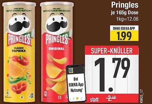 Pringles Je 165G Dose Angebot bei E-Center - ProspektGuru.de