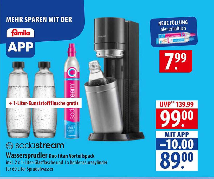 Wassersprudler Duo Titan Vorteilspack Angebot bei Famila Nord Ost ...