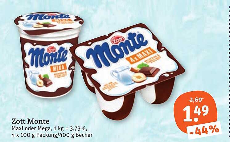 Zott Monte Angebot bei tegut - ProspektGuru.de