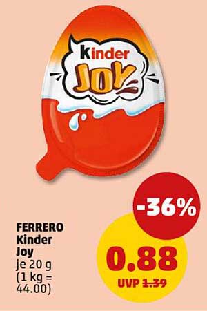 Ferrero Kinder Joy 20 G Angebot bei Penny - ProspektGuru.de
