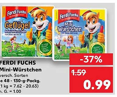 Ferdi Fuchs Mini-Würstchen Angebot bei Kaufland - ProspektGuru.de