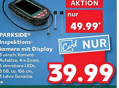 Parkside® Inspektionskamera Mit Display Angebot bei Kaufland ...