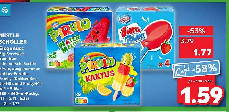 Pirulo Watermelon Pirulo Kaktus Bum Bum Angebot bei Kaufland