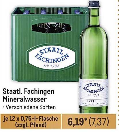 Staatl. Fachingen Mineralwasser Angebot bei METRO