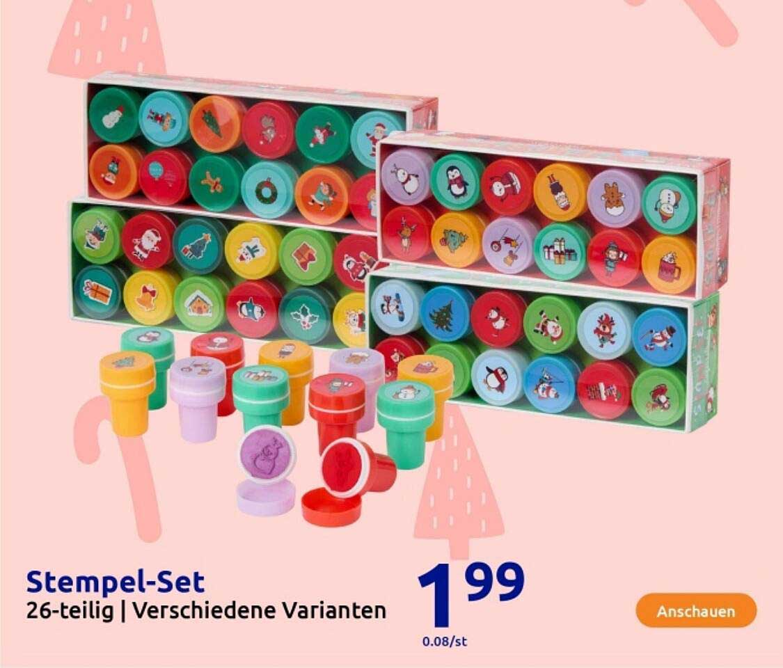 Stempel-Set 26-Teilig | Verschiedene Varianten Angebot bei Action ...