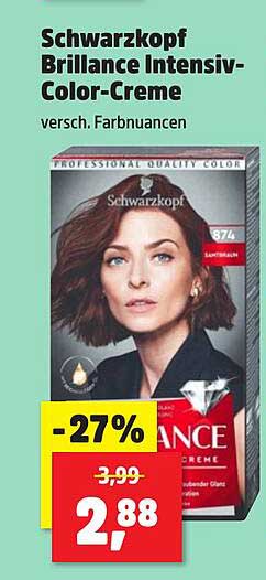 Schwarzkopf Brillance Intensiv-Color-Creme Angebot bei Thomas Philipps