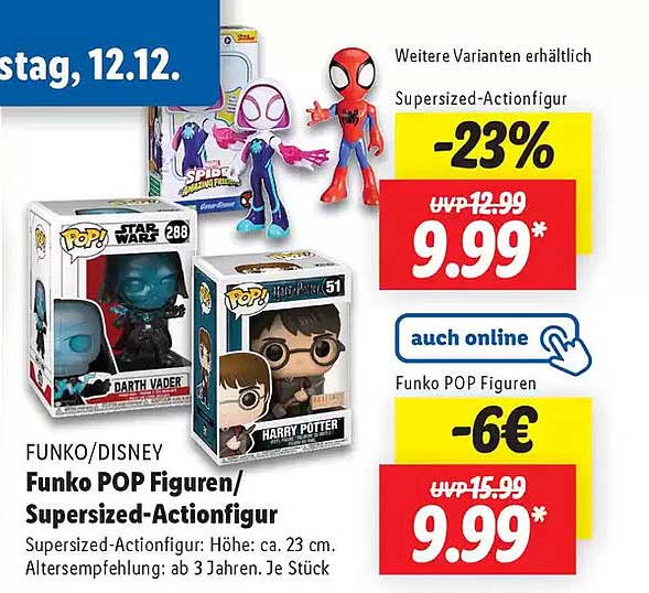 Funko Pop Figuren/Supersized-Actionfigur Angebot bei Lidl
