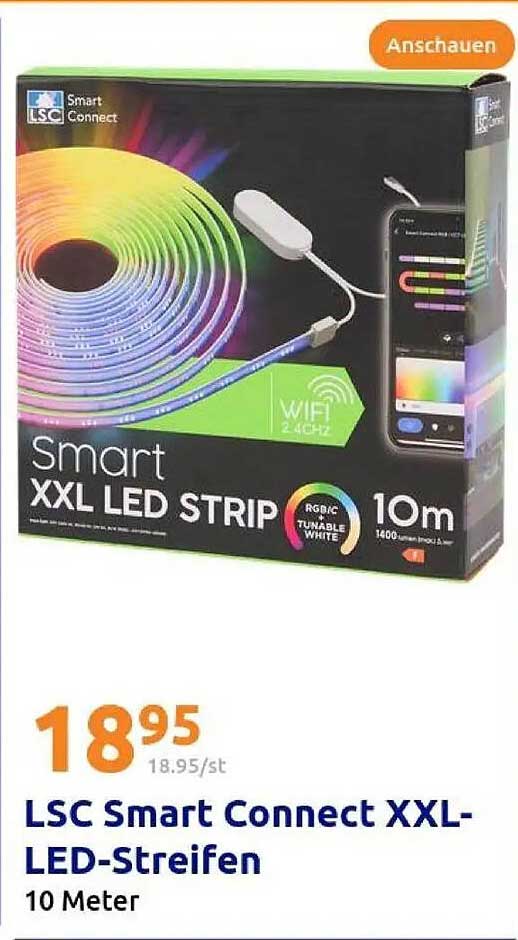 Lsc Smart Connect Xxl-Led-Streifen Angebot bei Action - ProspektGuru.de