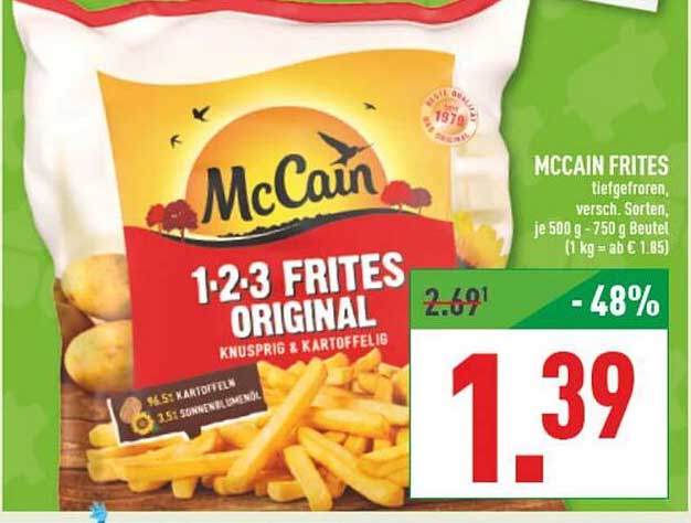 Mccain 1-2-3 Frites Original Angebot bei Marktkauf