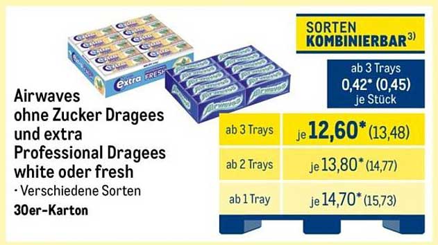 Airwaves Ohne Zucker Dragees Und Extra Professional Dragees White Oder ...