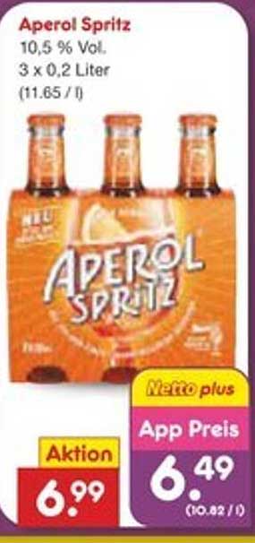 Aperol Spritz 3 X 0,2-Liter-Packung Angebot bei REWE - ProspektGuru.de
