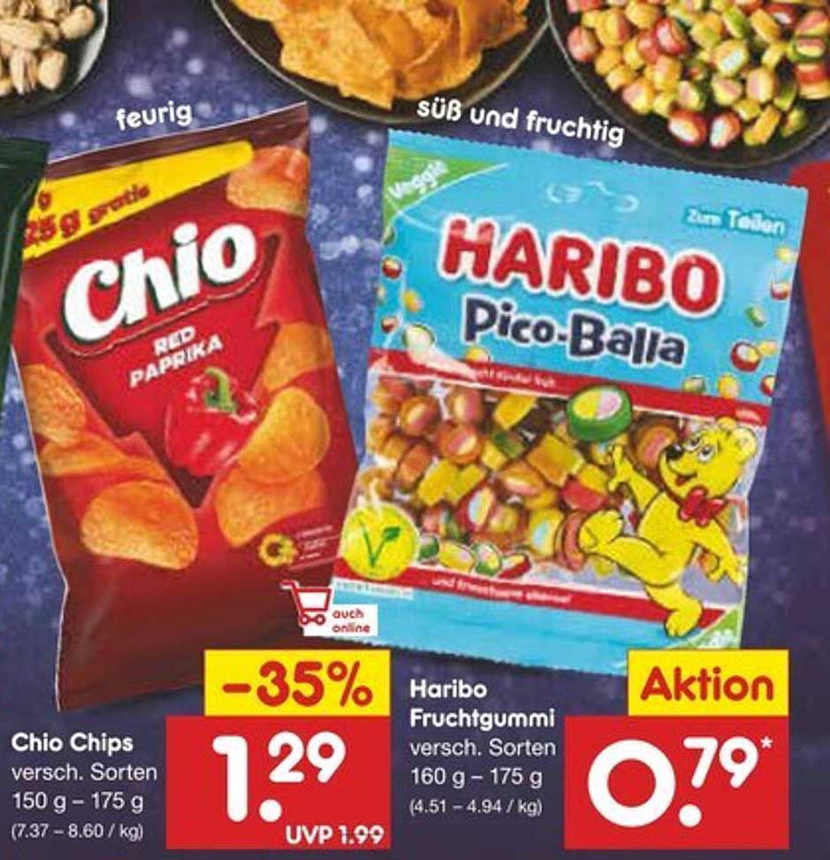 Chio Chips Red Paprika Und Haribo Pico-Balla Angebot bei Netto Marken ...