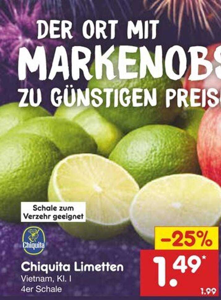 Chiquita Limetten – 25% Günstiger! Angebot bei Netto Marken-Discount ...