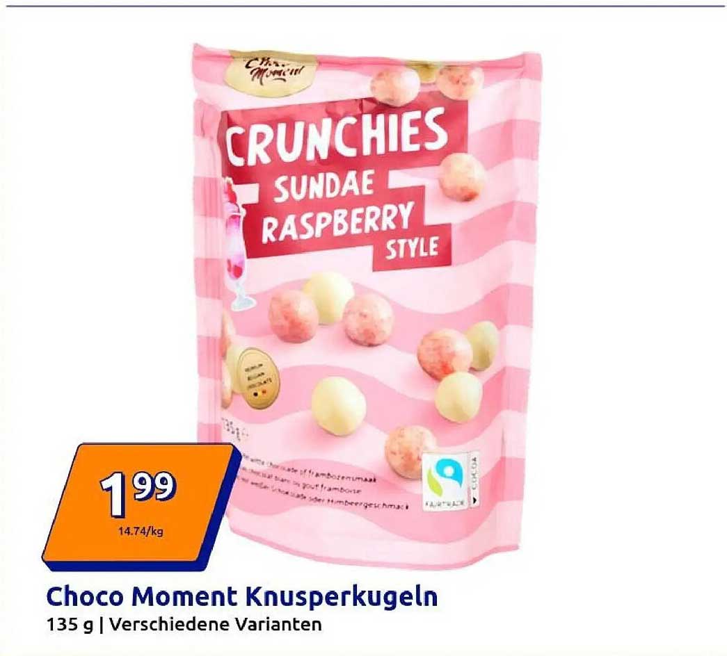 Choco Moment Knusperkugeln - Crunchies Sundae Raspberry Style Angebot ...
