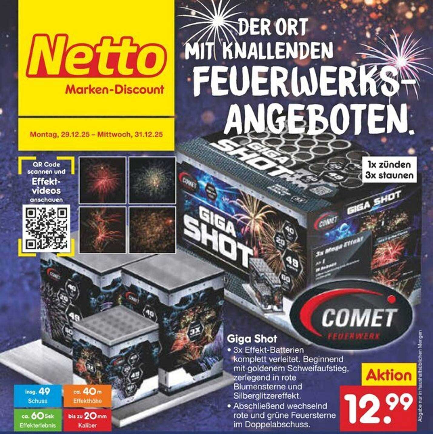 Giga Shot – 3X Effekt-Batterien Für Ein Unvergessliches Feuerwerk ...