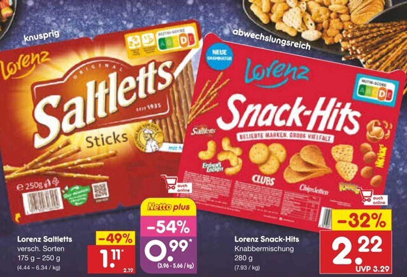 Lorenz Saltletts Und Snack-Hits Angebot bei Netto Marken-Discount ...