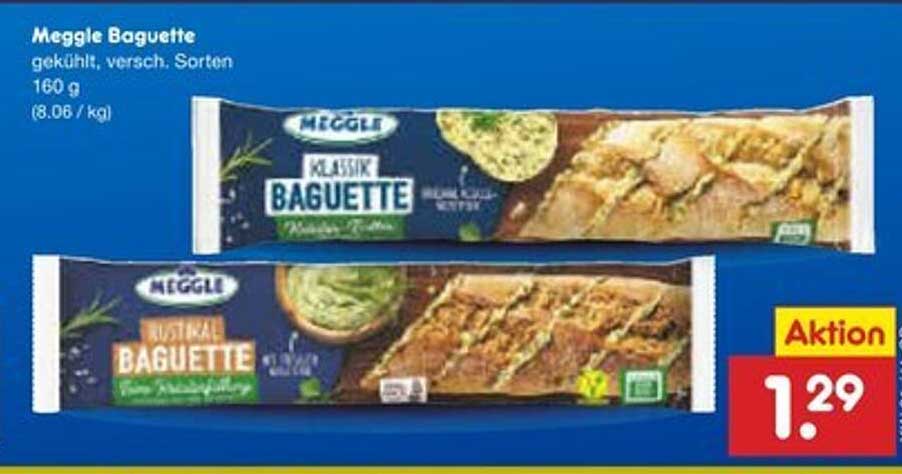 Meggle Baguette 160 G - Verschiedene Sorten Angebot bei tegut ...