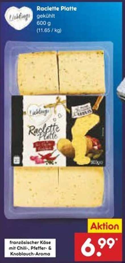 Raclette Platte 600 G Angebot bei Netto Marken-Discount - ProspektGuru.de