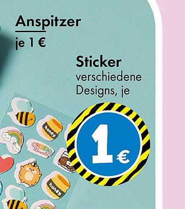 Sticker Verschiedene Designs, Je Angebot bei TEDi
