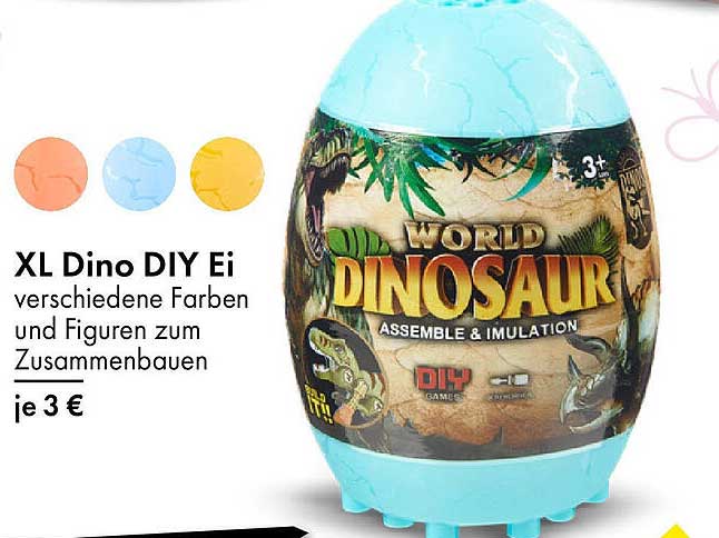 Xl Dino Diy Ei - Verschiedene Farben Und Figuren Zum Zusammenbauen ...