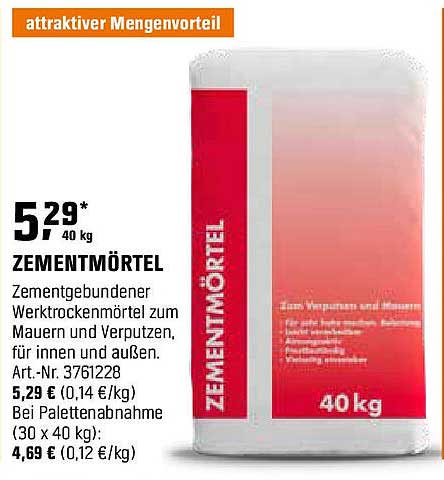 Zementmortel Zum Mauern