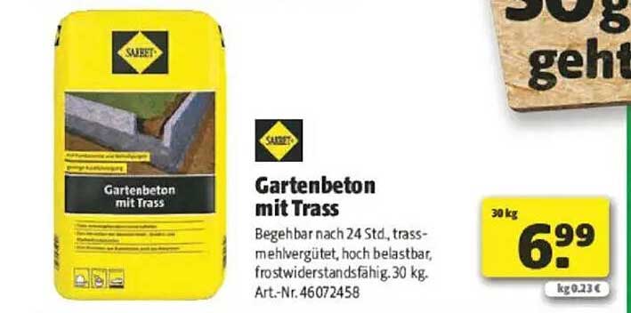 Gartenbeton Mit Trass Angebot bei Hagebau - ProspektGuru.de
