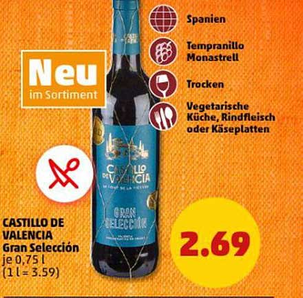 Castillo De Valencia Gran Selección Angebot bei Penny