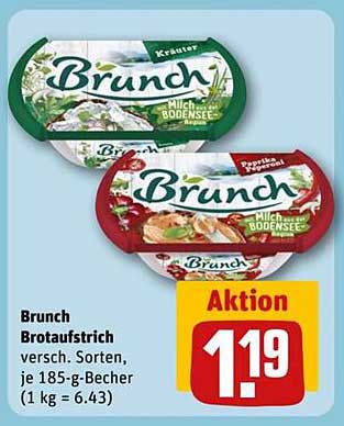 Brunch Brotaufstrich Angebot bei REWE Center