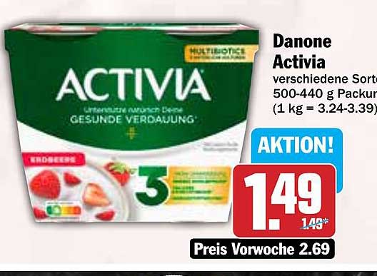 Danone Activia Angebot bei Hit - ProspektGuru.de