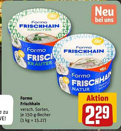 Formo Frischhain Angebot bei REWE Center - ProspektGuru.de