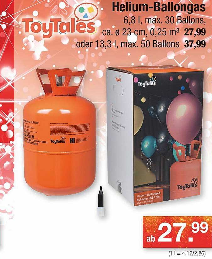 Helium-Ballongas Angebot bei Zimmermann