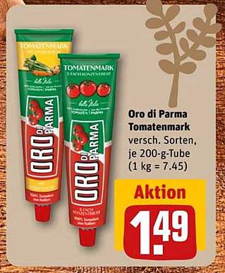 Oro Di Parma Tomatenmark Angebot bei REWE Center - ProspektGuru.de