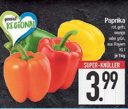 Paprika Angebot bei E-Center - ProspektGuru.de