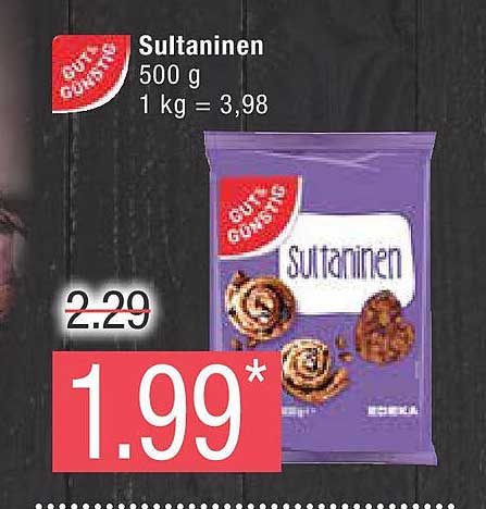 Sultaninen Angebot bei Marktkauf