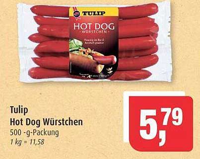 Tulip Hot Dog Würstchen Angebot bei Markant - ProspektGuru.de