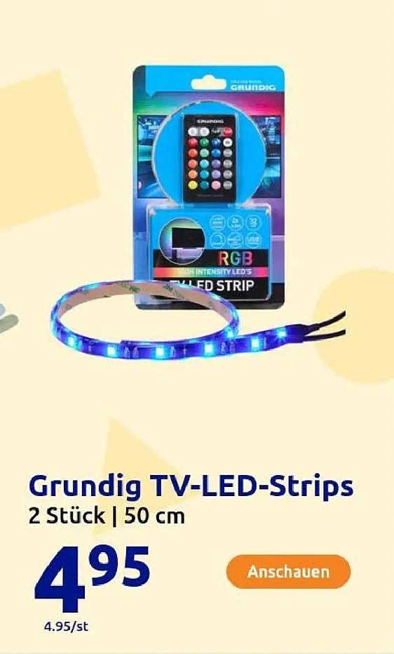 Grundig Tv-Led-Strips 2 Stück | 50 Cm Angebot bei Action - ProspektGuru.de