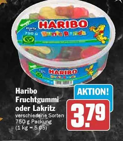 Haribo Fruchtgummi Oder Lakritz, Versch. Sorten Angebot bei NP Discount ...