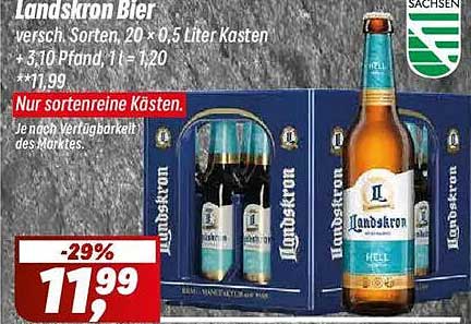 Landskron Bier, 20 X 0,5 Liter Kasten - Vielfalt Aus Sachsen Angebot ...