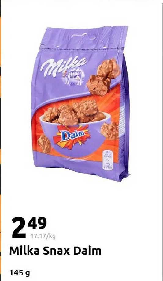Milka Snax Daim 145 G Angebot bei Action - ProspektGuru.de