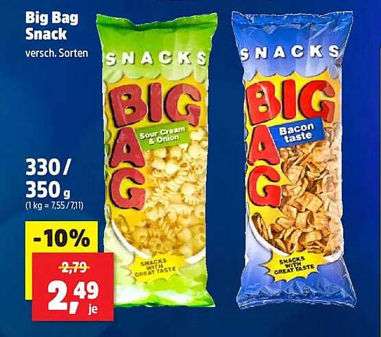 Big Bag Snack Angebot bei Thomas Philipps - ProspektGuru.de