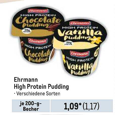 Ehrmann High Protein Pudding Angebot bei METRO